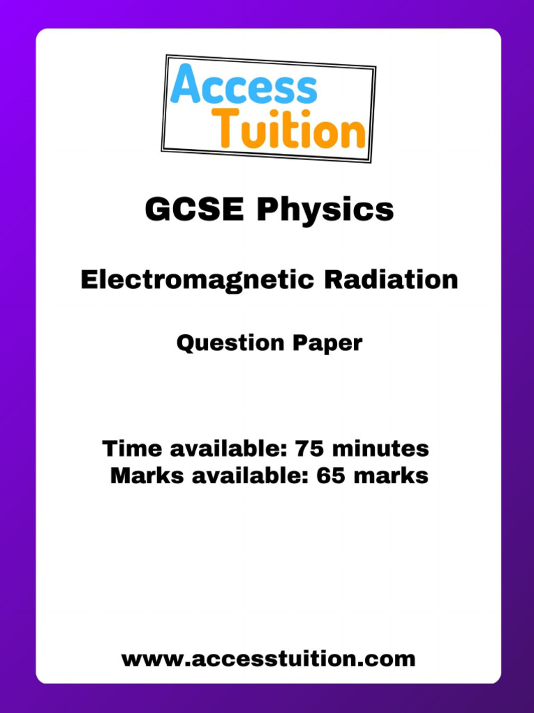 Electromagnetic Waves QP | PDF