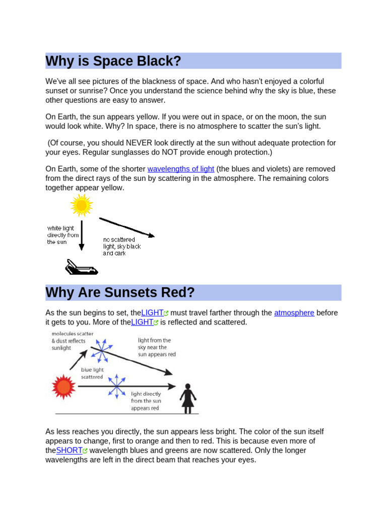 Why Is Space Black | PDF