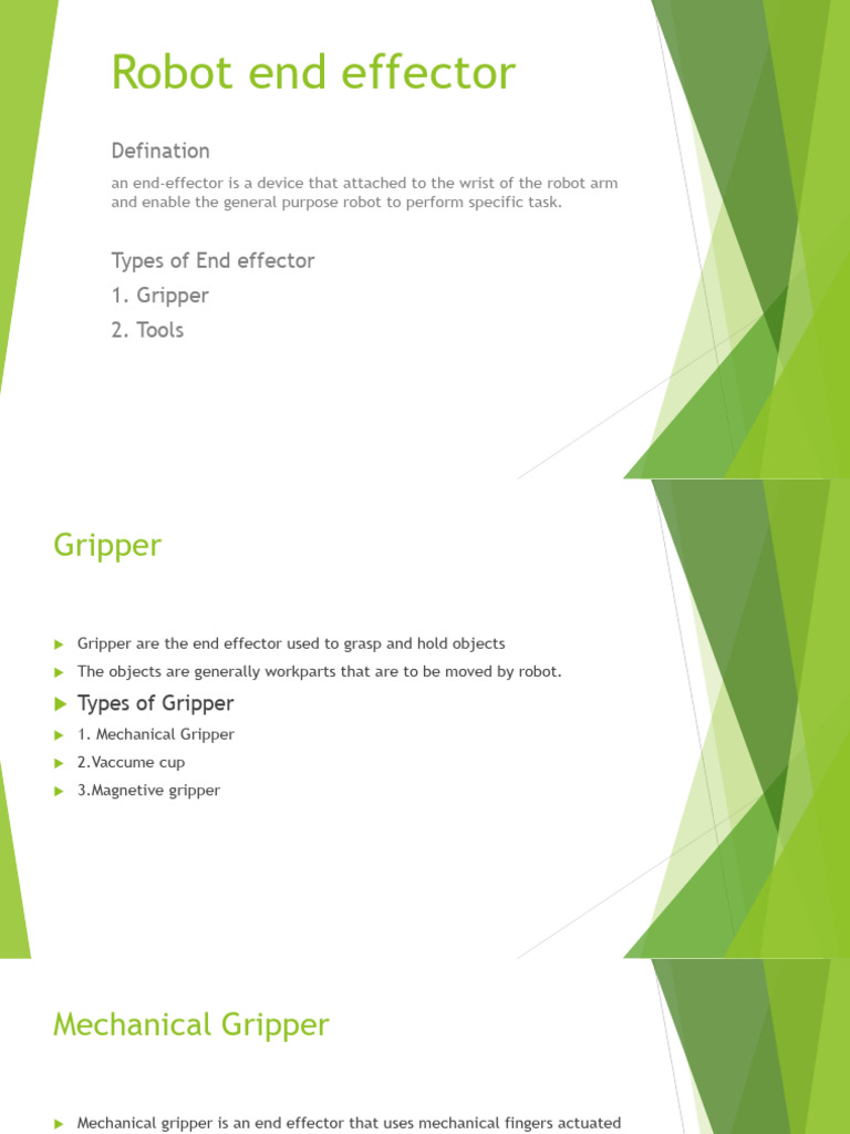Robotics End effector | PDF