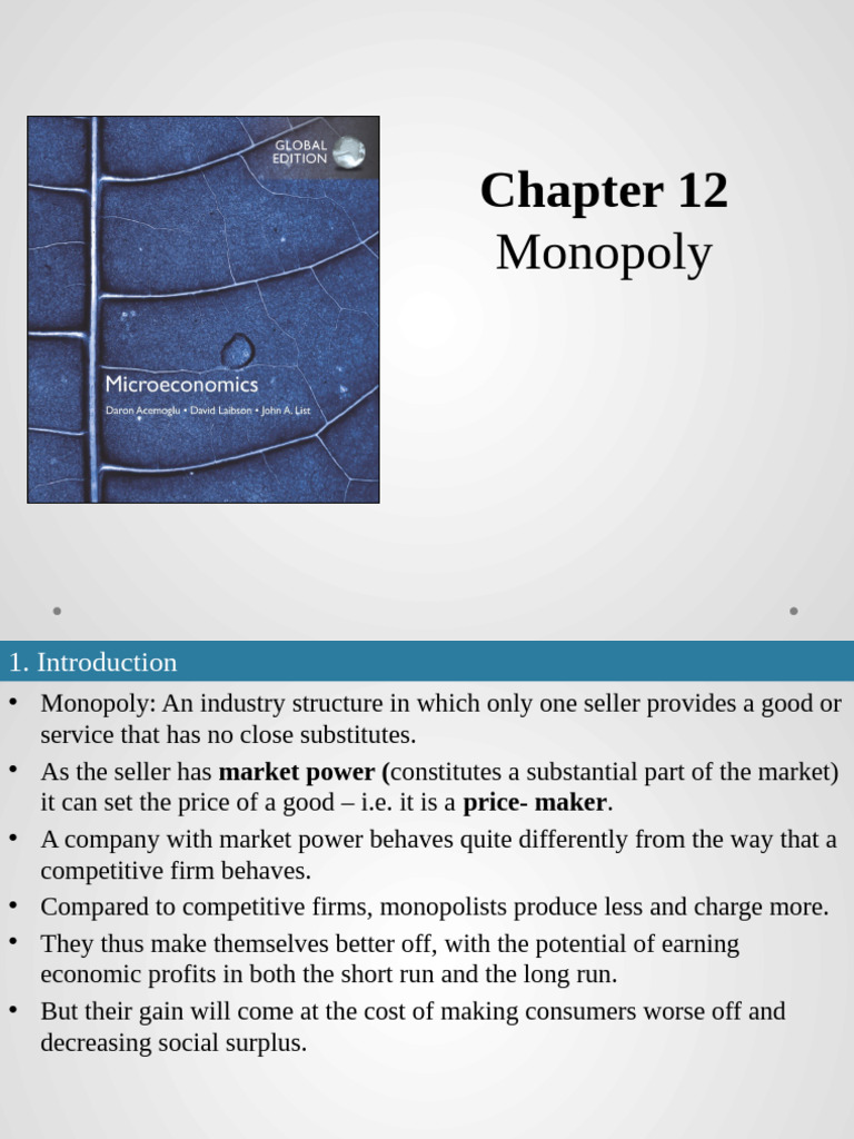 Ec101 - Chapter - 12, 2023 | PDF