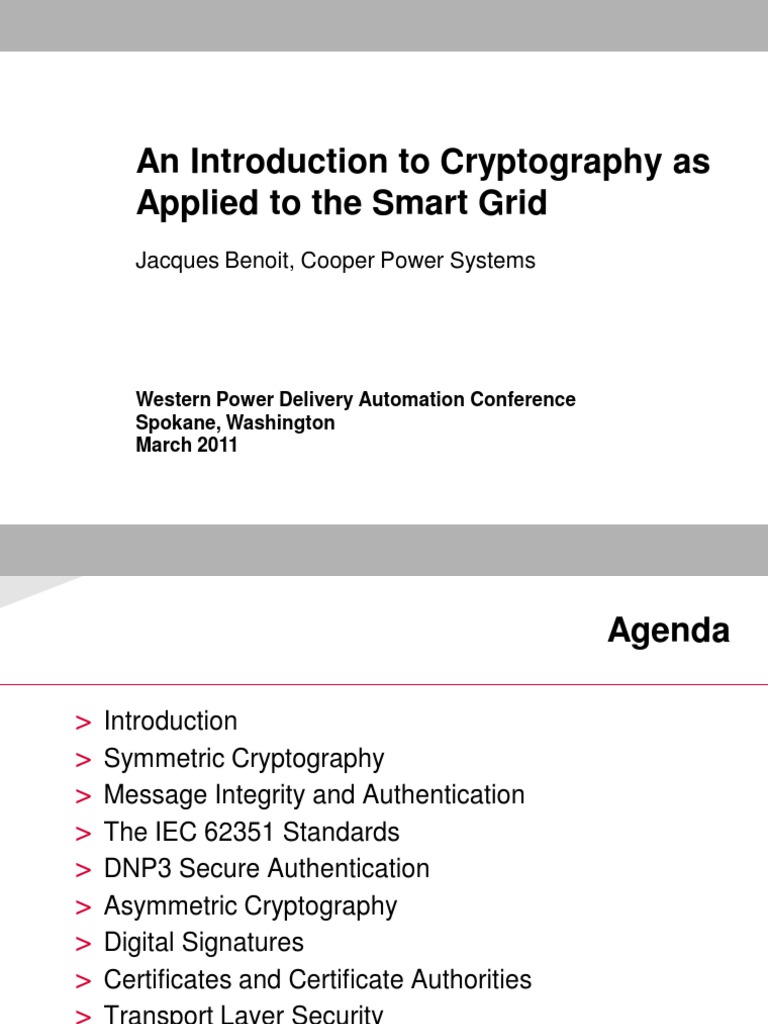 Handshake Decryption in Smart Grid Security | PDF | Public Key ...