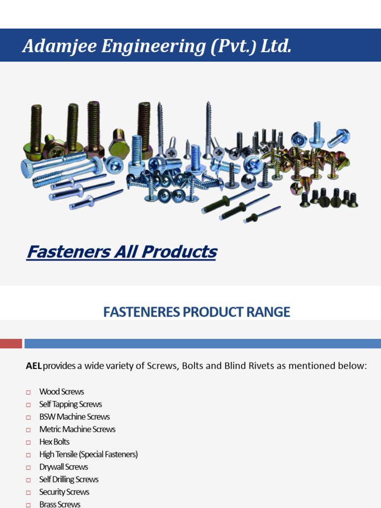 Adamjee Screws Catalog | PDF