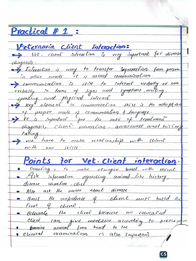 Client Interaction in Veterinary Medicine | PDF