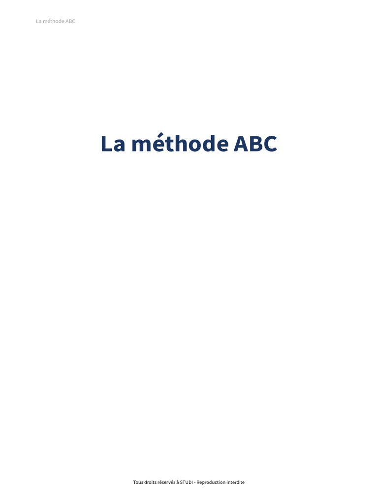 Methode ABC DCG | PDF