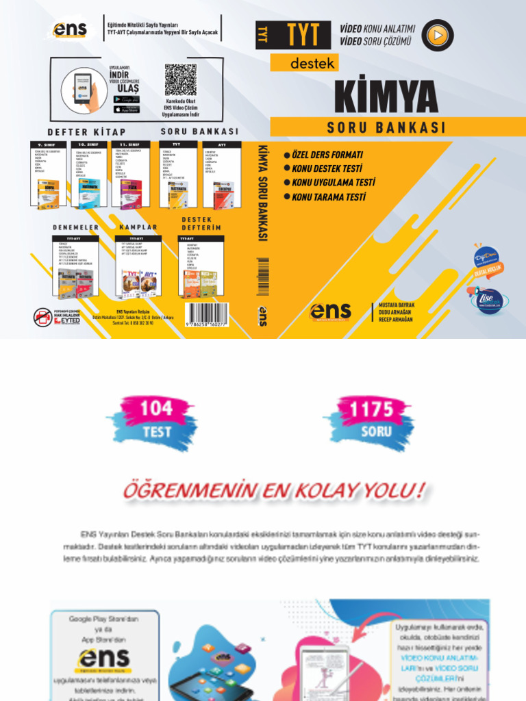 Ens - Tyt Kimya SB (2024) | PDF
