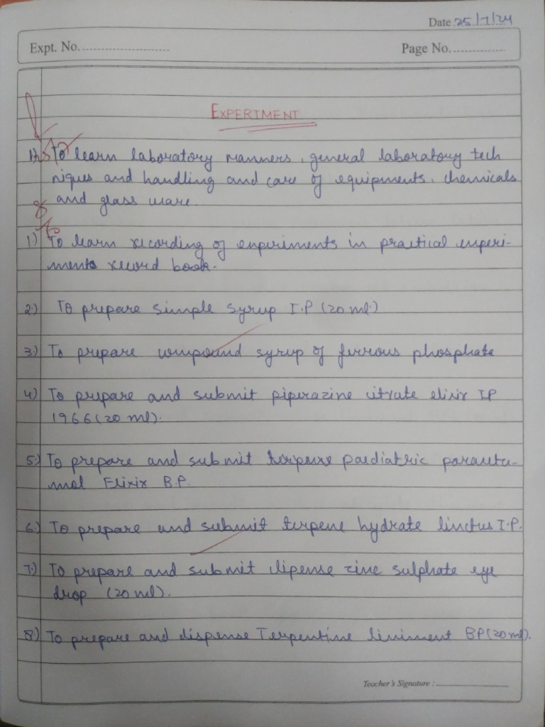 Pharmaceutics Practical 1 and 2 | PDF