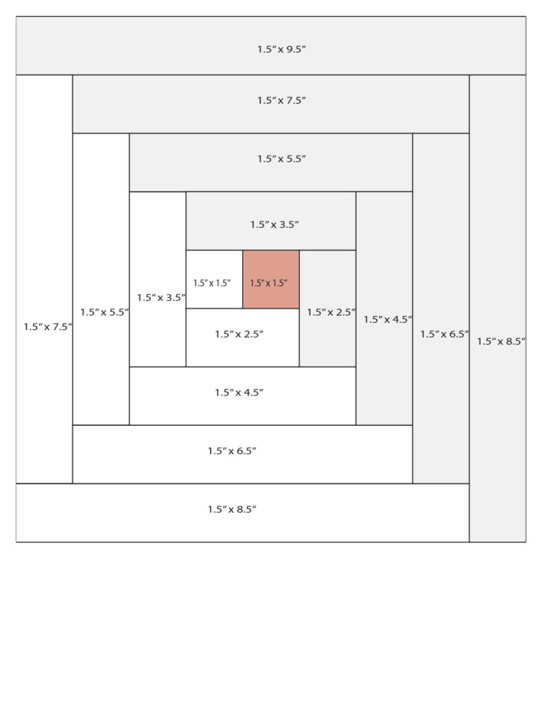 9 Inch Log Cabin Block Measurements | PDF