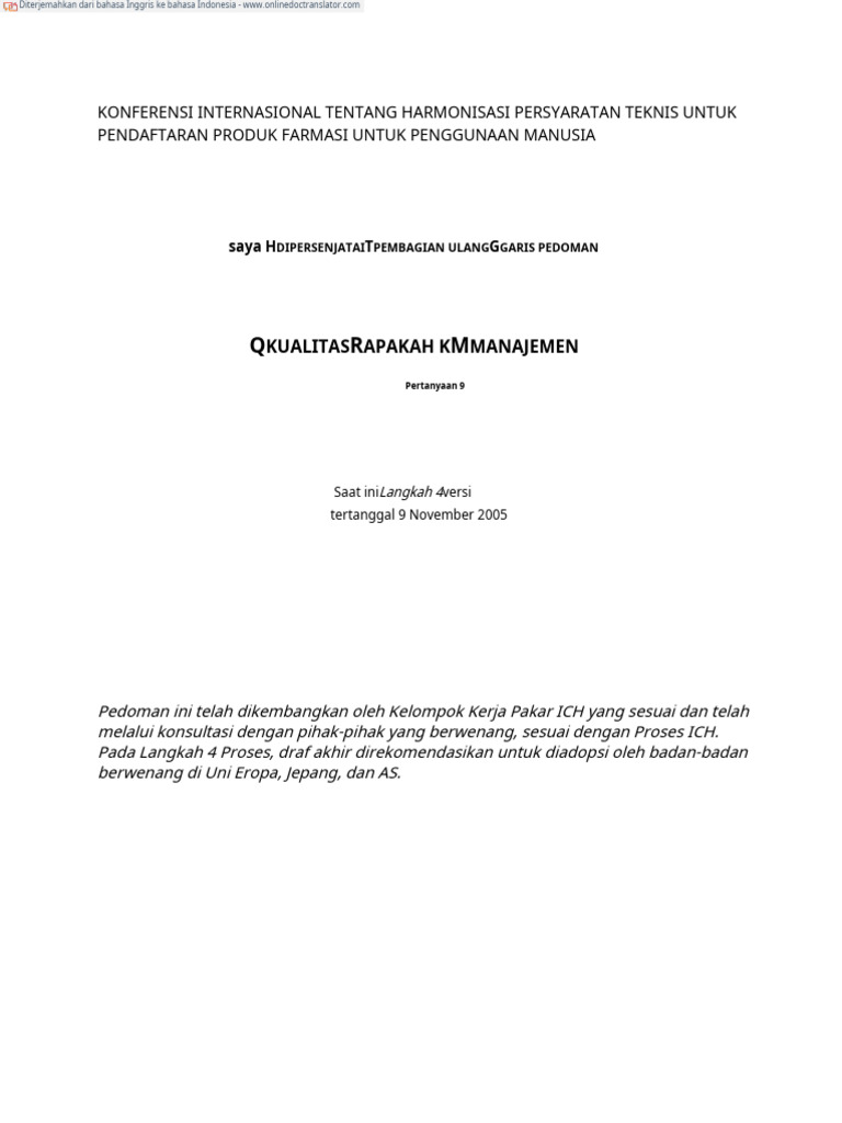 Q9 Guideline - En.id | PDF