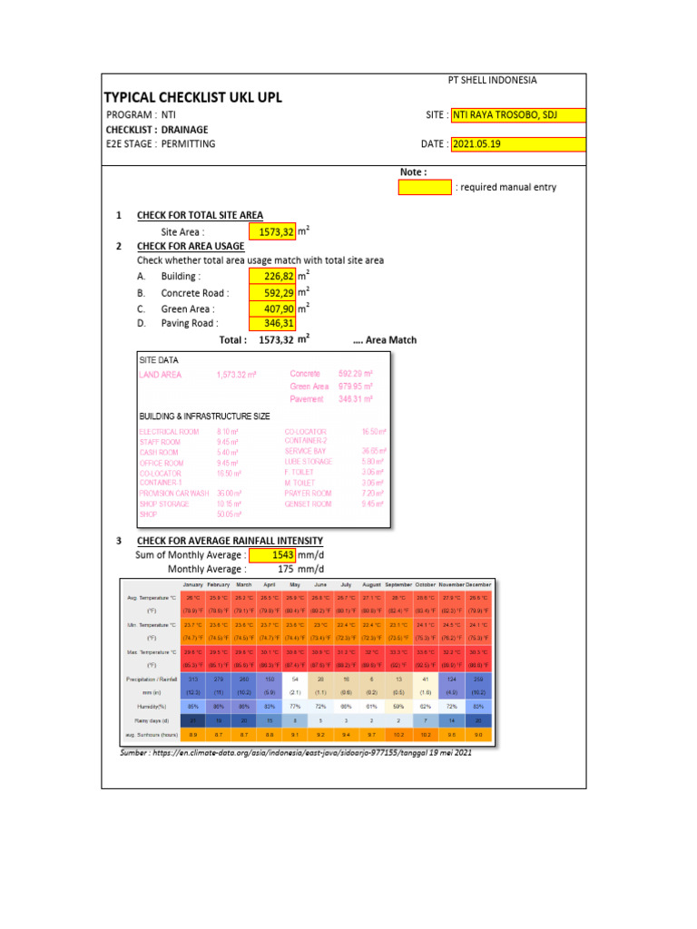 Soakwell Calculation NTI Raya Trosobo | PDF