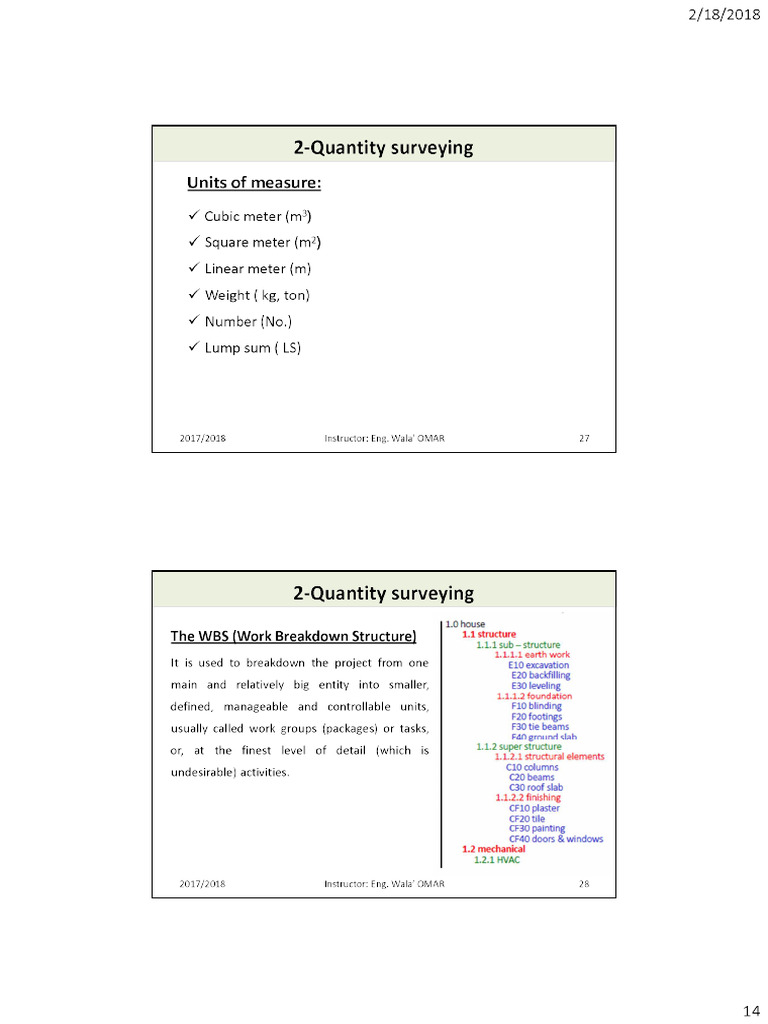 4-Quantity Surveying | PDF