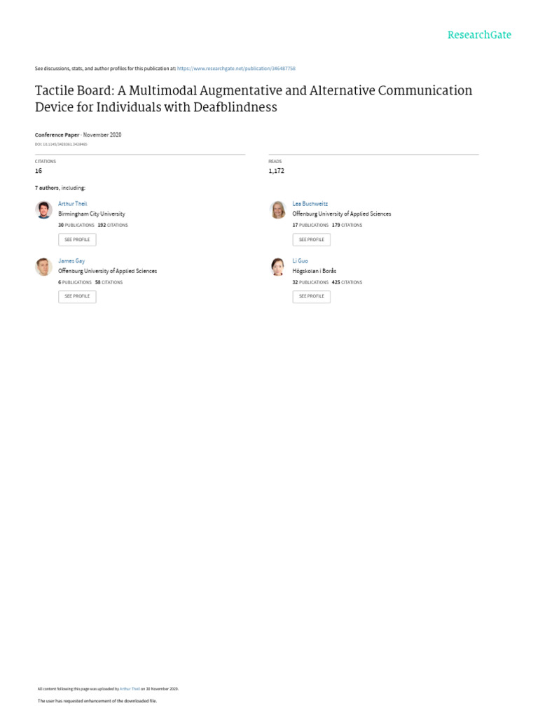 Tactile Board Theil2020 | PDF