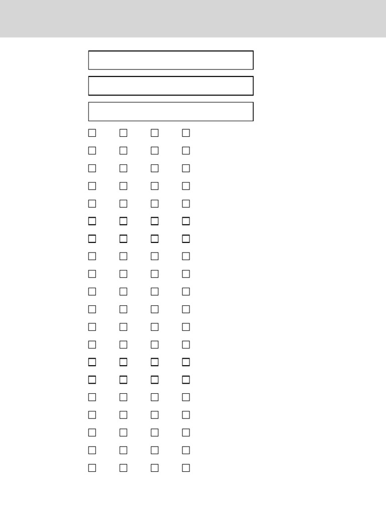 MCQ Answer Sheet Form | PDF