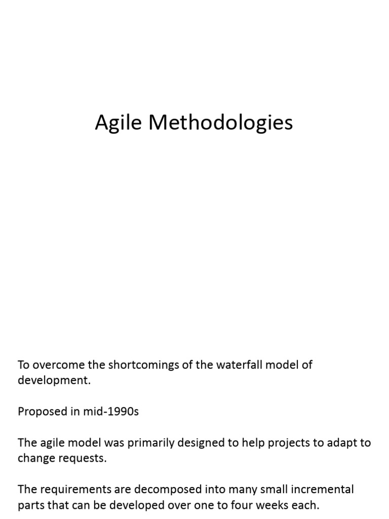 Agile Methodologies | PDF