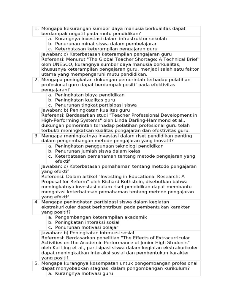 Soal Prokep Ranti | PDF