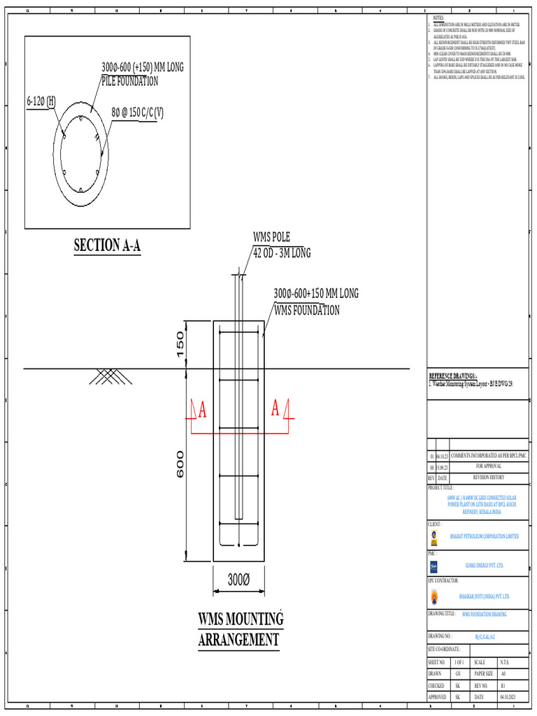 WMS Foundation Drawing | PDF