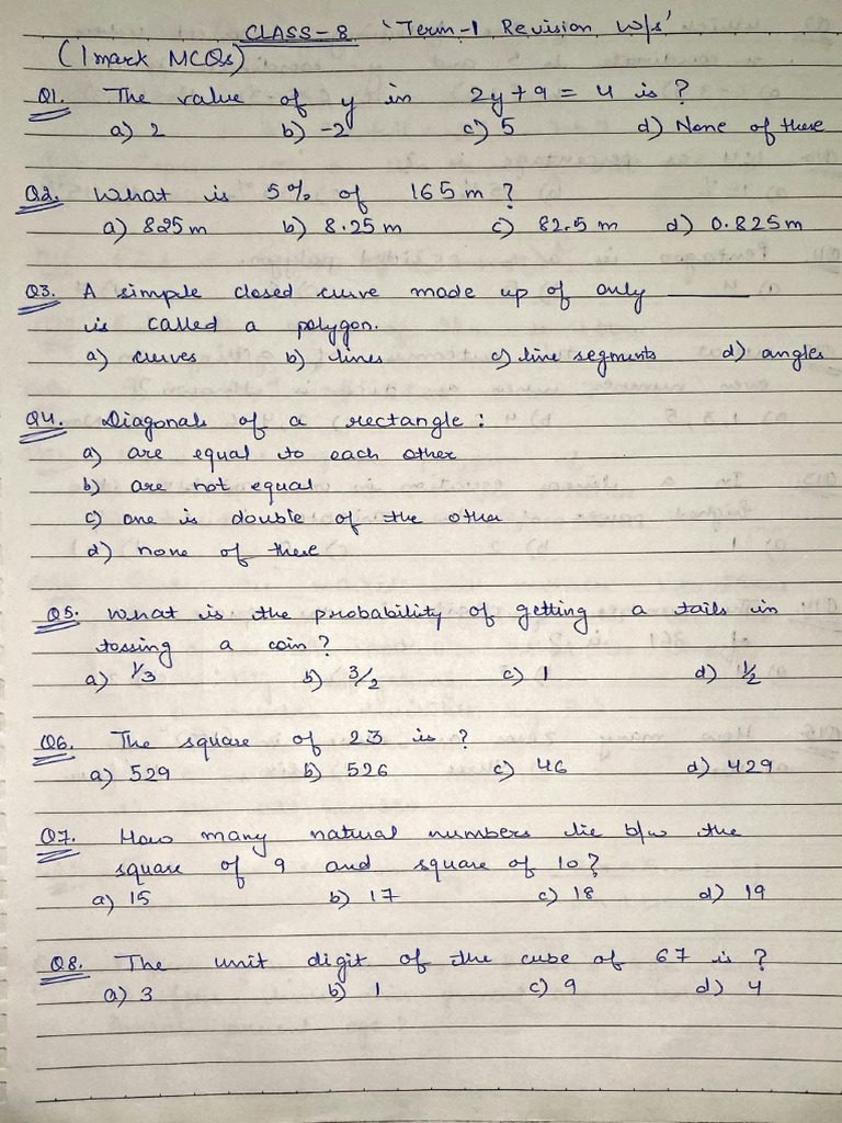 Maths Practice Ques | PDF Maths Practice Ques | PDF
