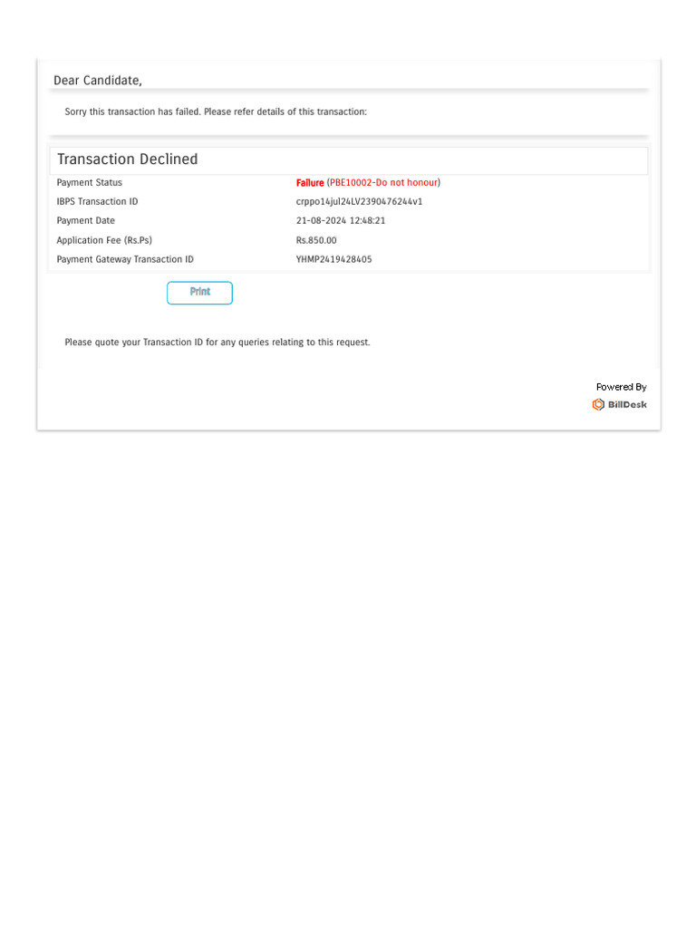 BillDesk Payment Gateway | PDF