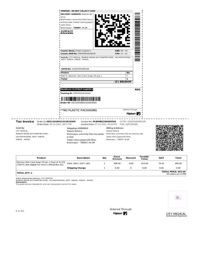 Flipkart Labels 07 Oct 2021 04 20 | PDF