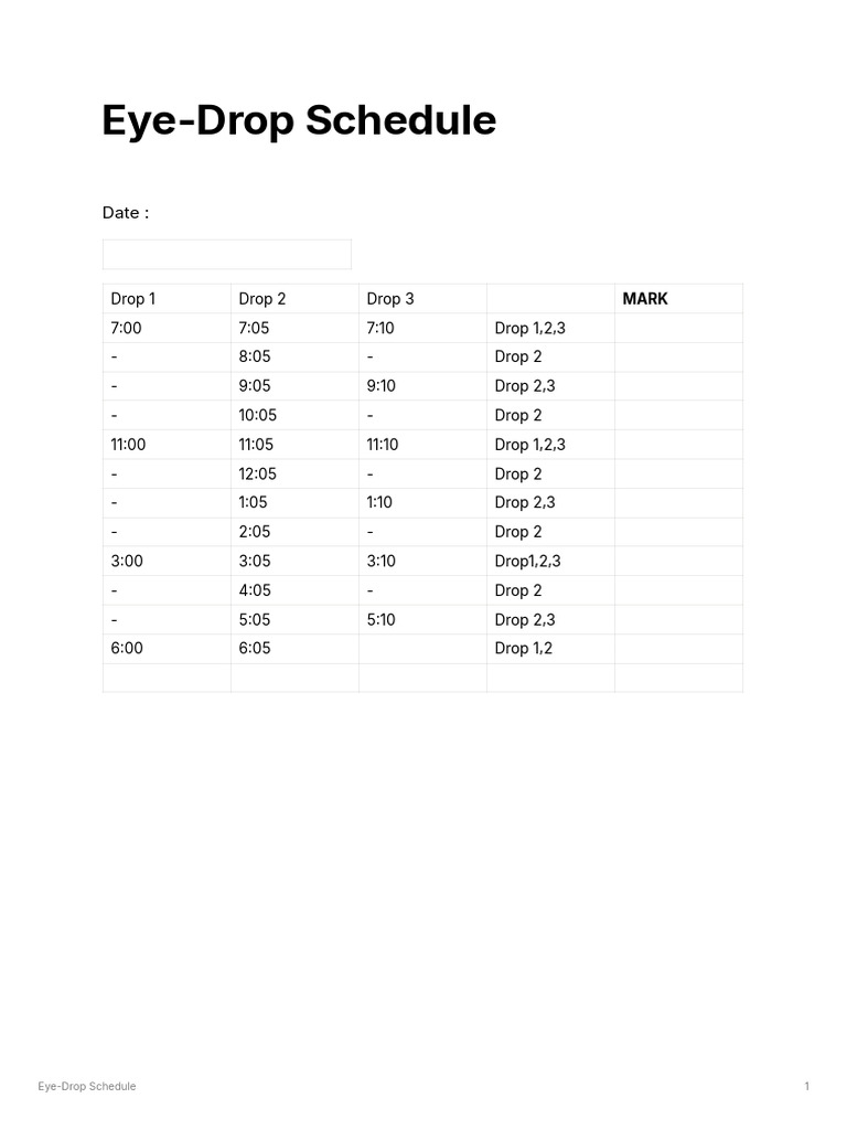 De54c55e b268 457b A110 2761cfedbfd2 Eye Drop Schedule | PDF