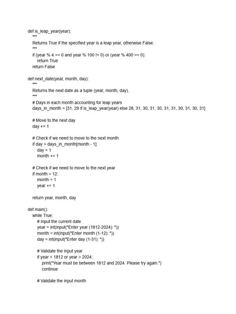 Program Nextdate | PDF