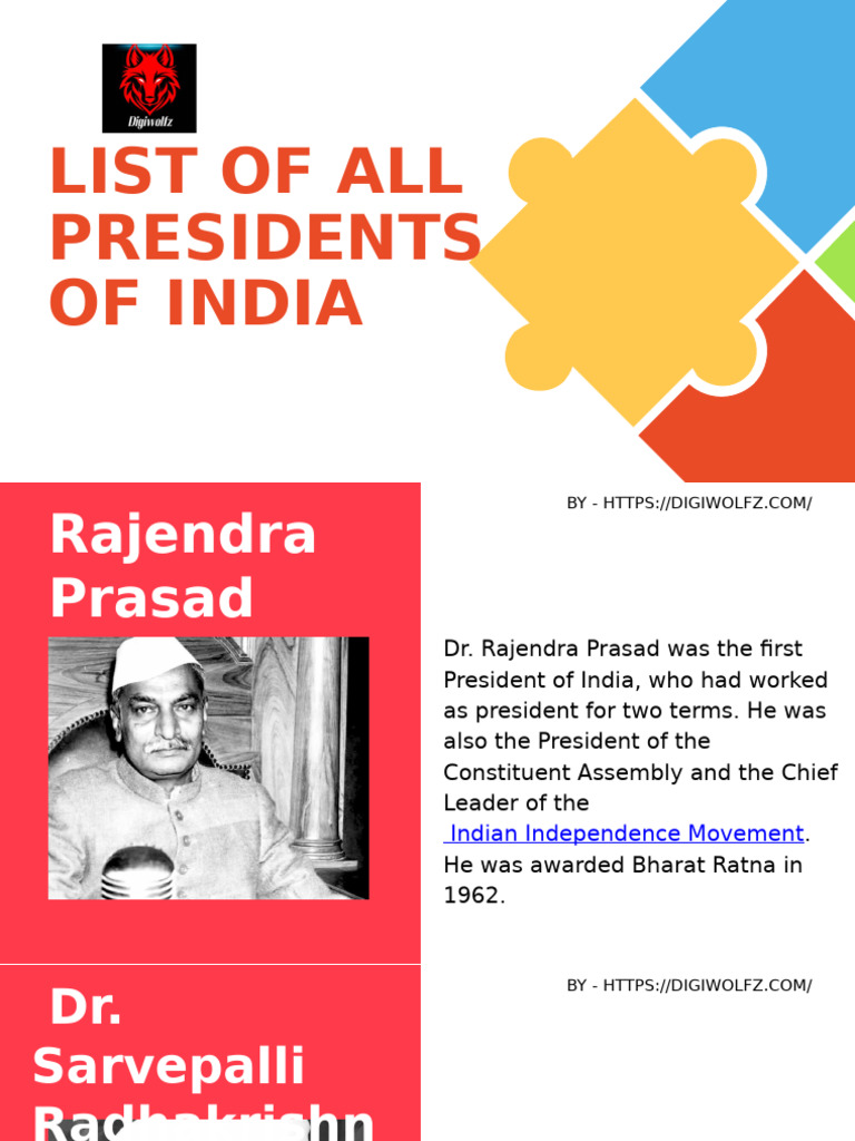 Presidents of India: Complete List | PDF | Government | Politics Of India