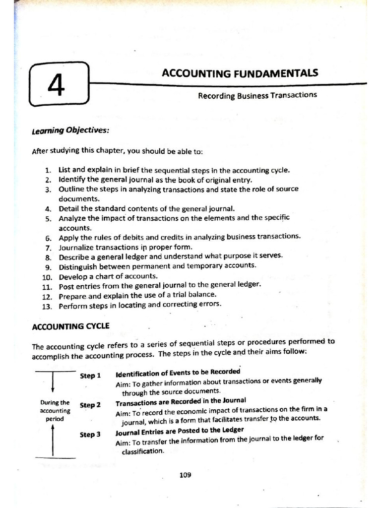 Chapter 4 Fundamentals of Accounting PDF Free | PDF