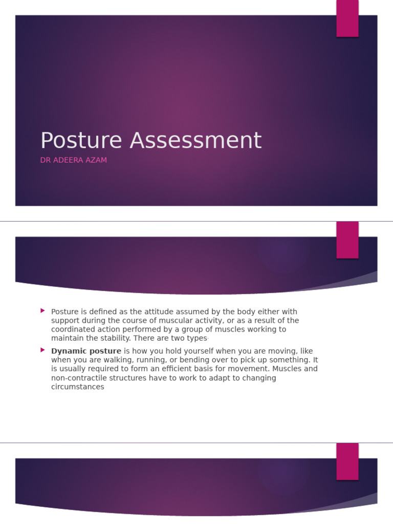 Posture Assessment | PDF