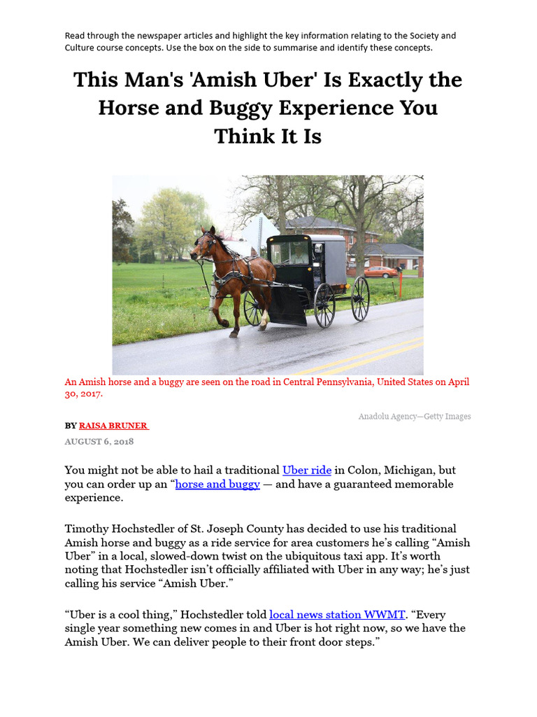 AMISH News Articles Time Magazine | PDF