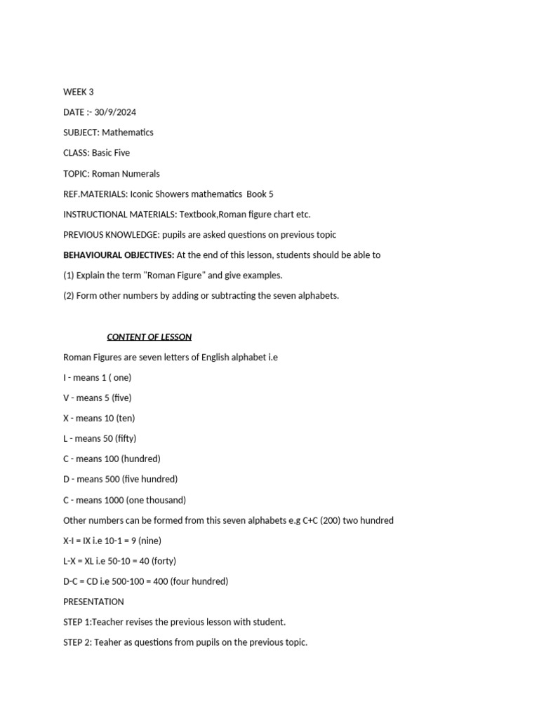 Week 3 Lesson Plans for Basic Five | PDF | Teachers | Language Arts ...