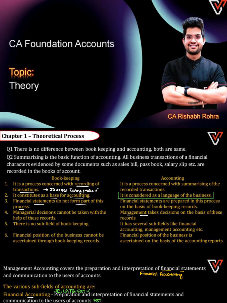 Lecture - 19 Full Accounts Theory | PDF