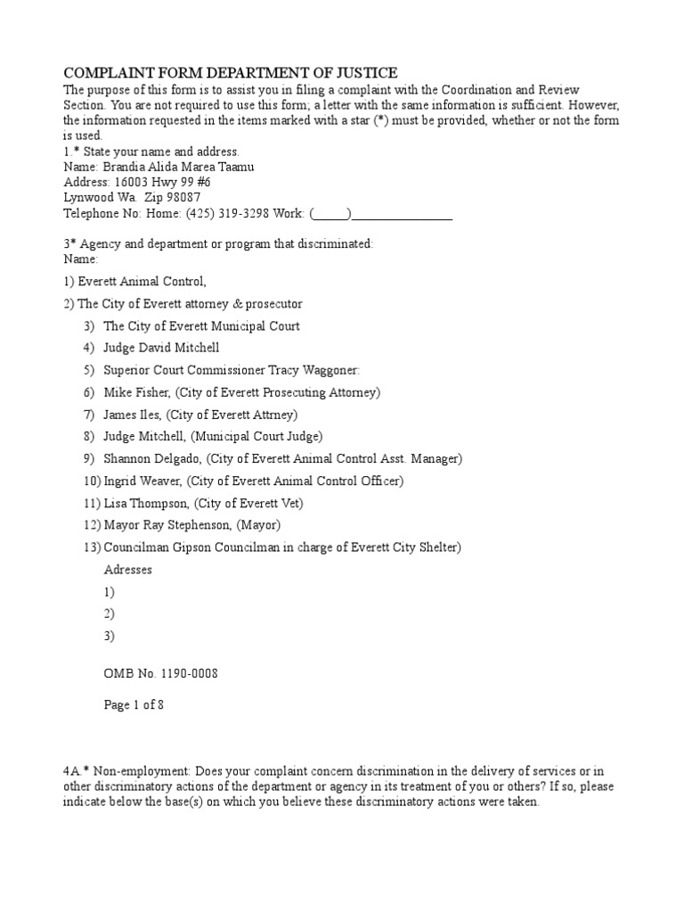 Dept of Justice Complaint | PDF | Freedom Of Information Act (United ...