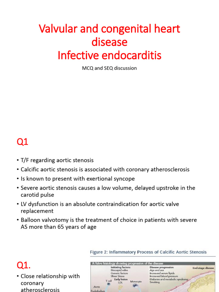 Valvular Heart Disease and Infective Endocarditis DR Praveen | PDF