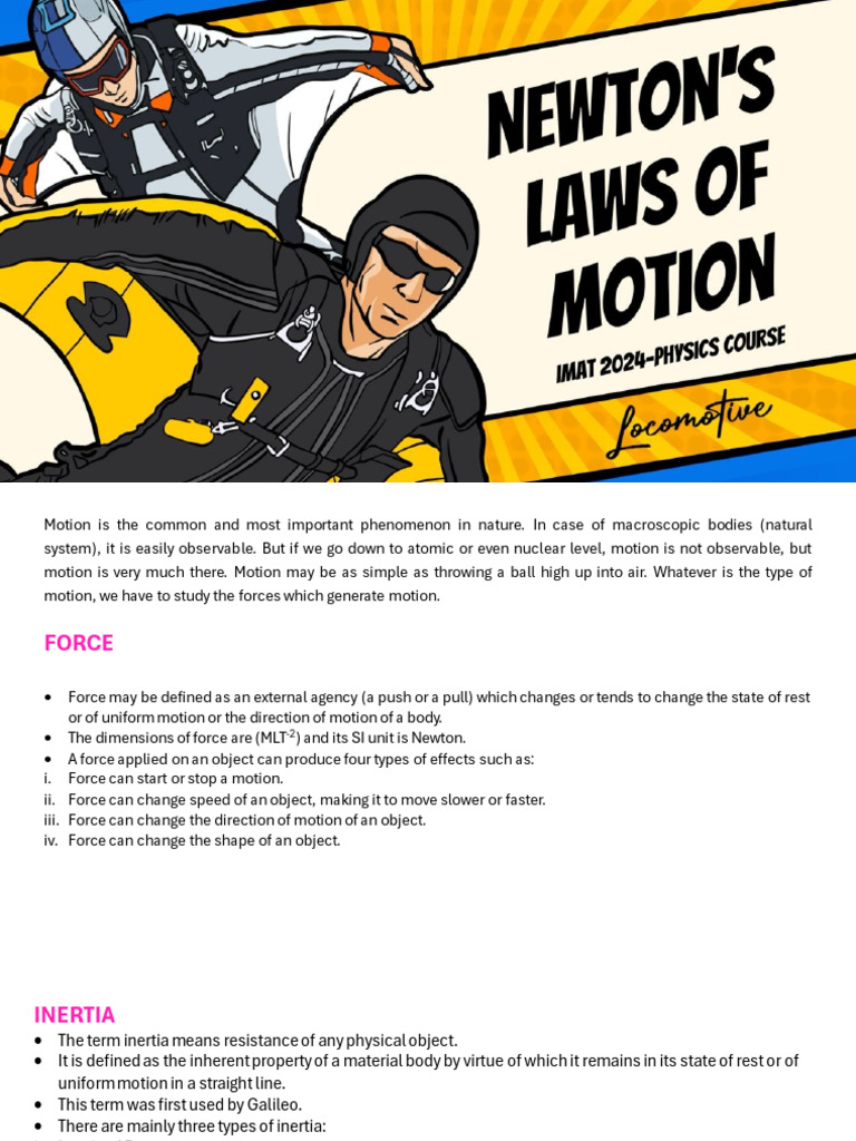 Newtons Laws of Motion | PDF