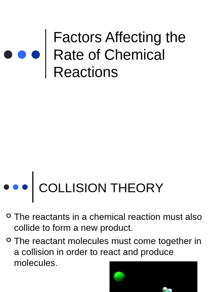Collision Theory and Rates of Reaction | PDF