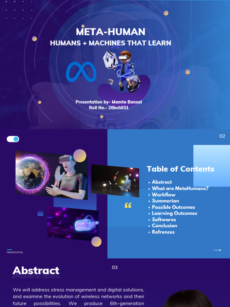 Metahumans Presentation | PDF