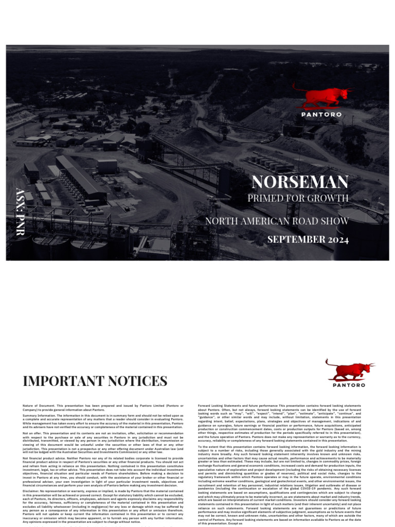 PNR North American Roadshow Sep2024 | PDF