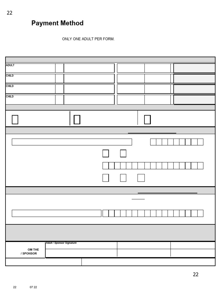 Payment Method Form 2023 1 | PDF | Service Industries