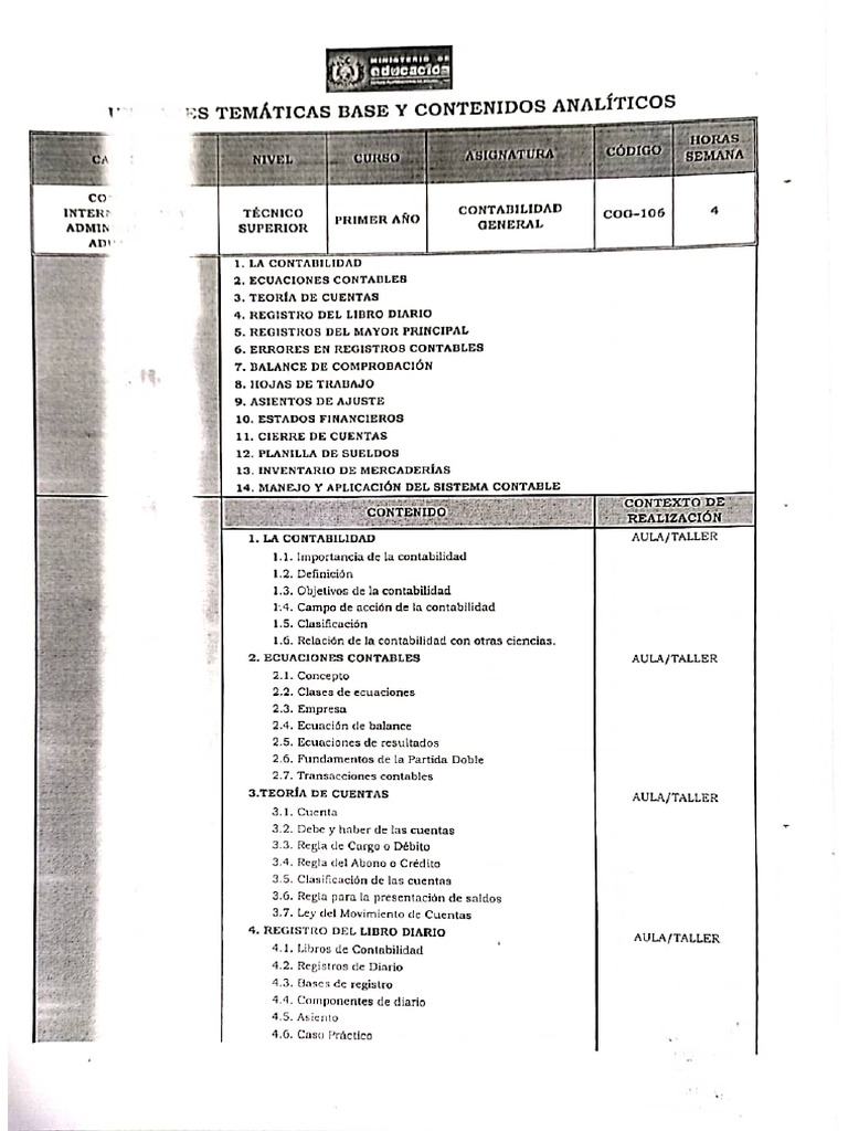 Contabilidad General | PDF