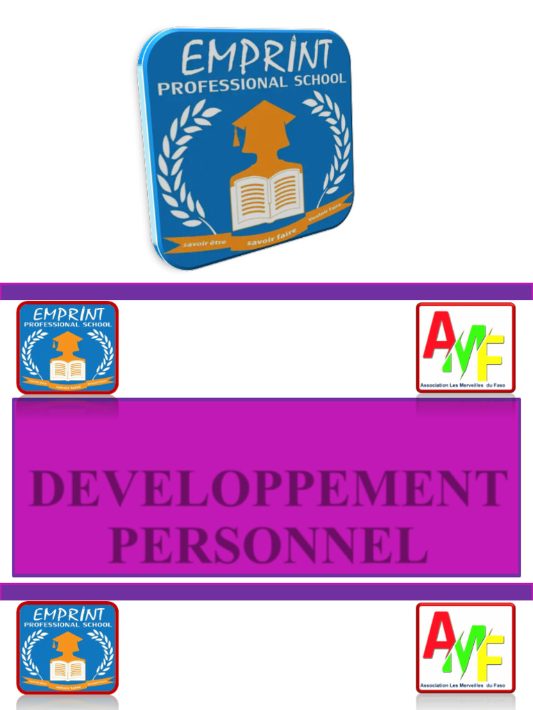 Cours Emprint Pro Développement Personnel - 052842 | PDF