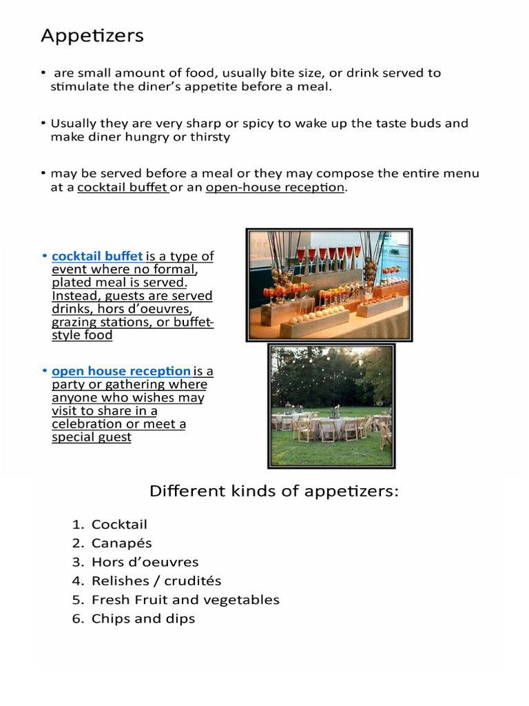 Appetizers | PDF