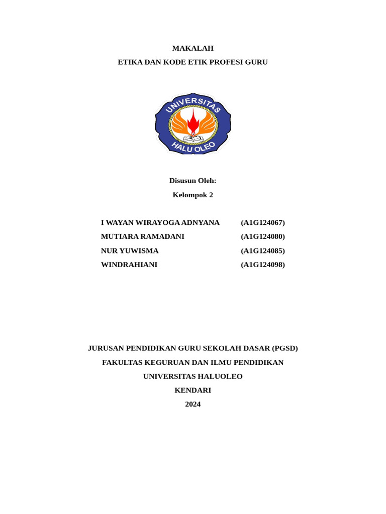 Makalah Kel.2 Profesi Kependidikan-1 | PDF