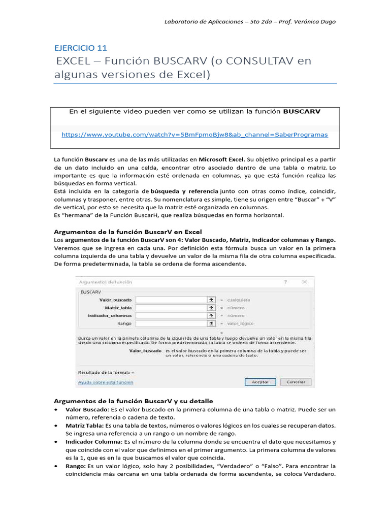 Actividad 11 - Ejercicios Con Función BUSCARV | PDF
