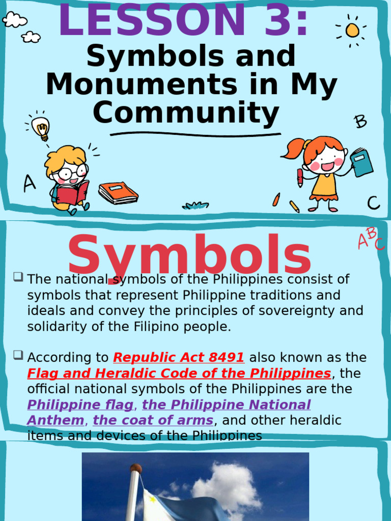 Social Studies 2ndQ Lesson 3 - Symbols and Monuments in My Community | PDF