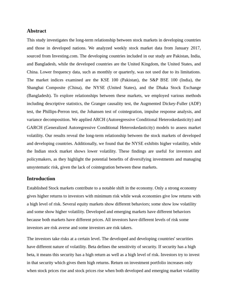 Final Reserch Project | PDF