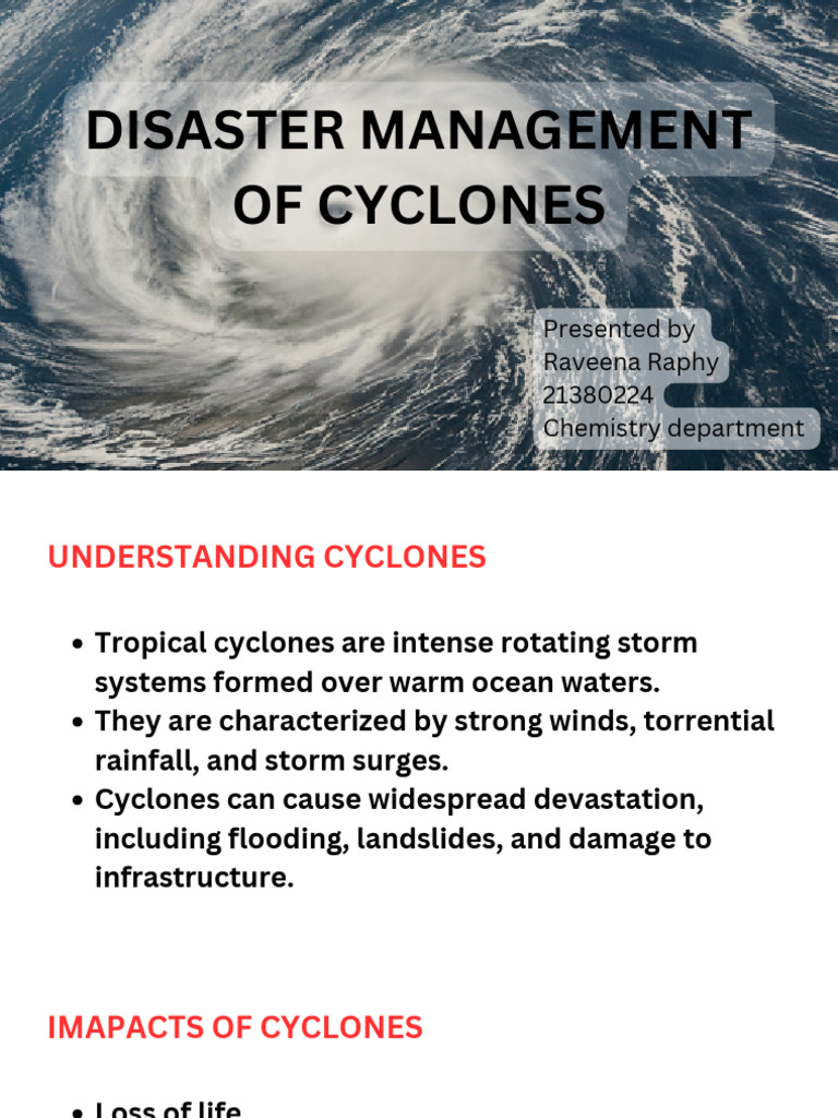 Disaster Management of Cyclones 20240424 112308 0000 | PDF