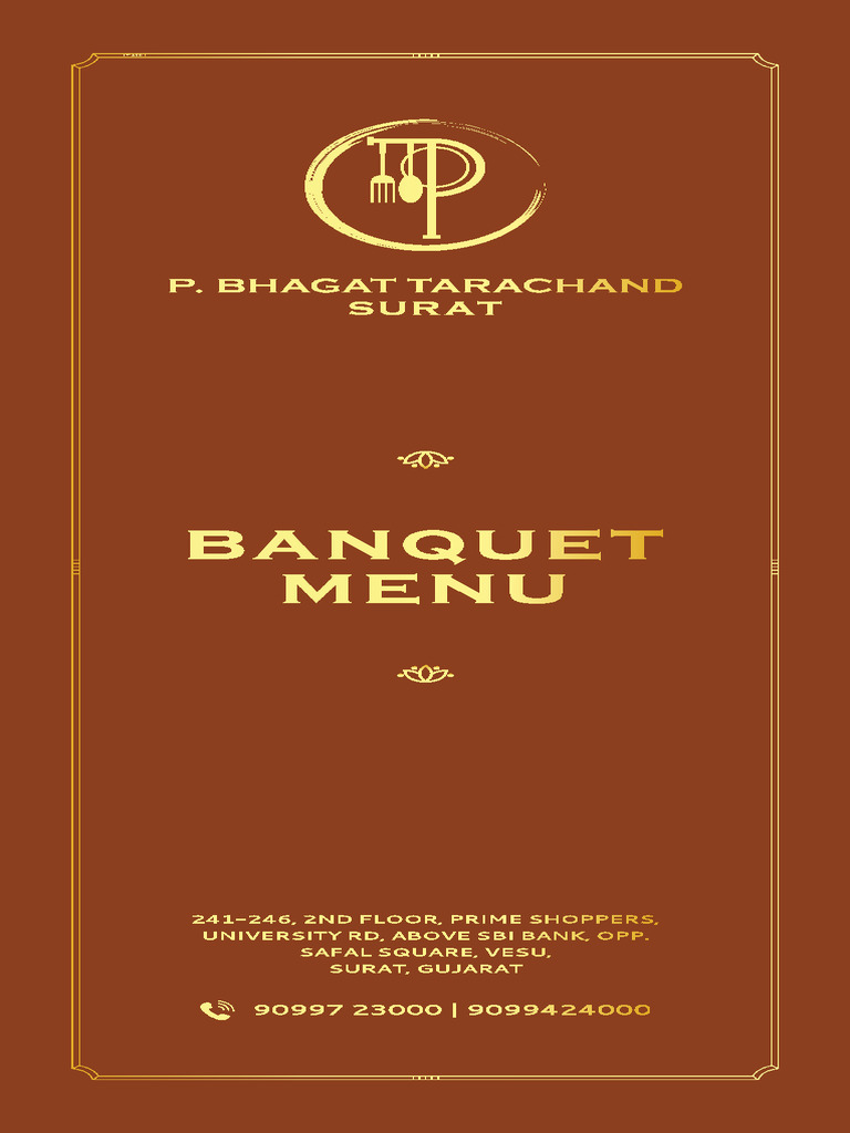 Banquet Menu Packages and Rules | PDF | Soup | Curry