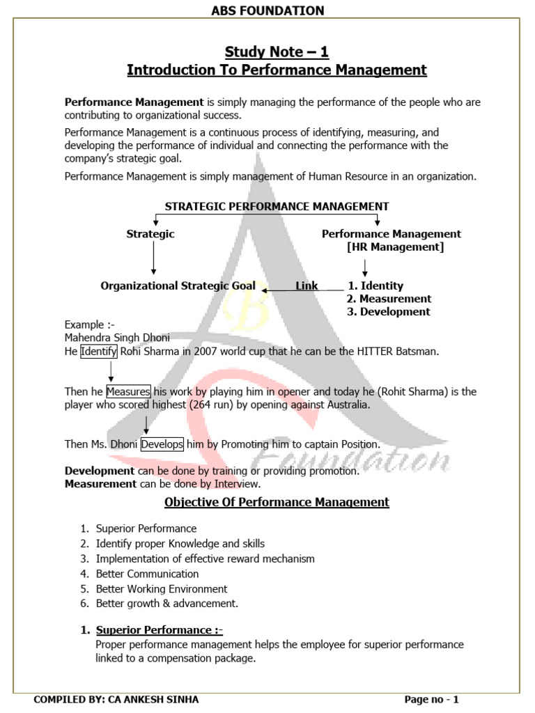 SPM Chapter 1 Cma Final | PDF
