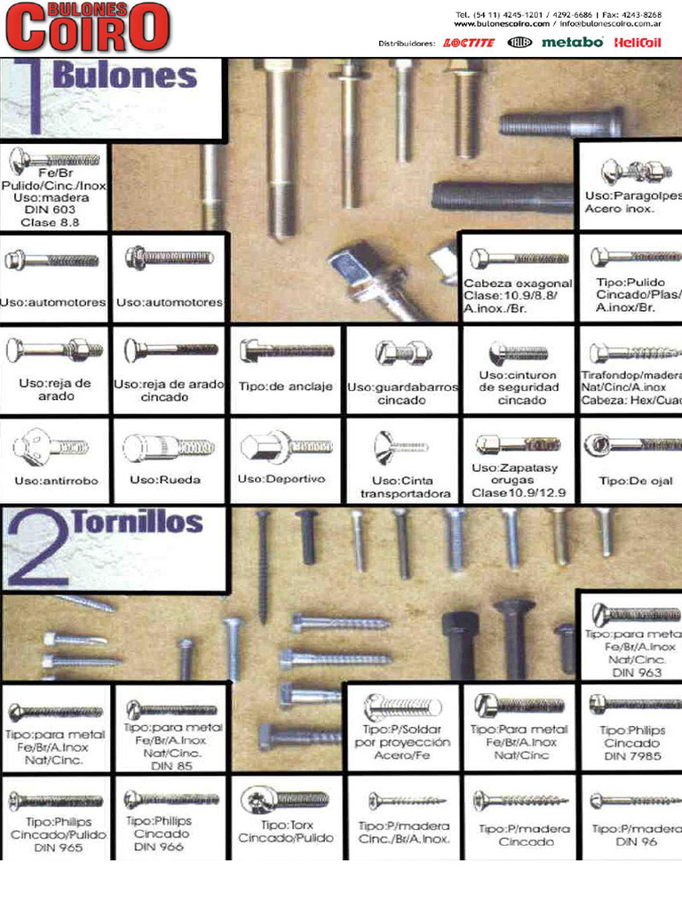 Catalogo Bulones Coiro | PDF