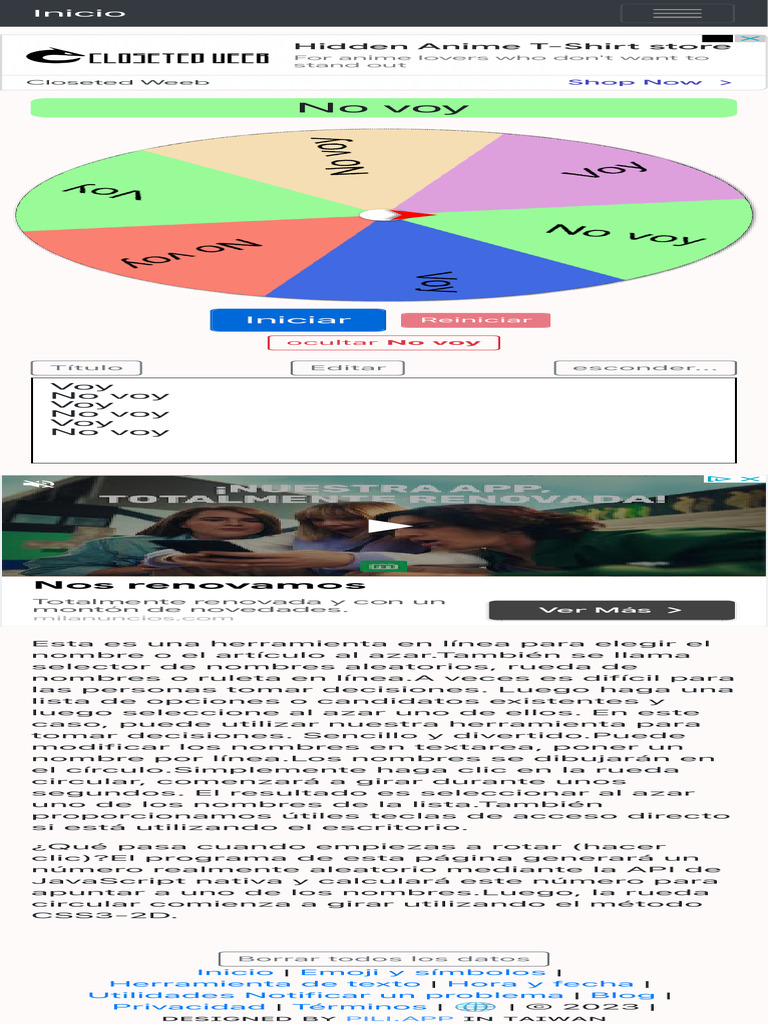 La Ruleta Aleatoria | PDF