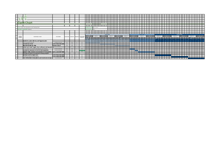 Activity Template - Gantt Chart | PDF